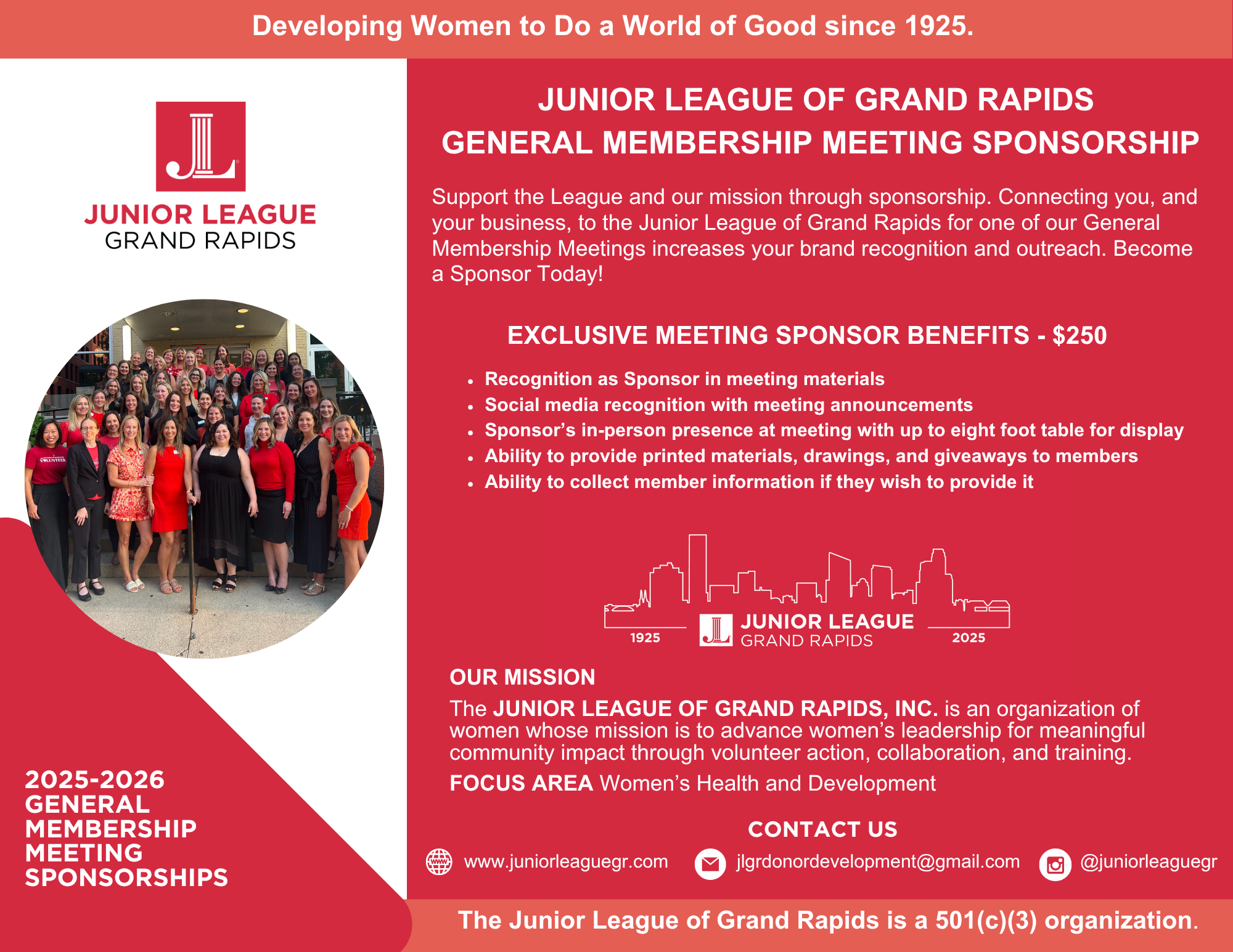 Sponsorship - Junior League of Grand Rapids, MI